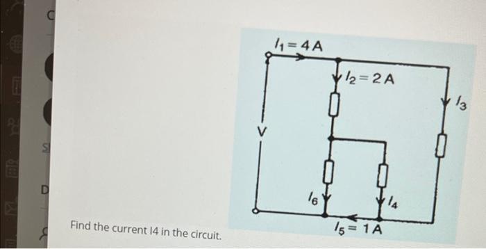 Solved Find the current 14 in the circuit. | Chegg.com