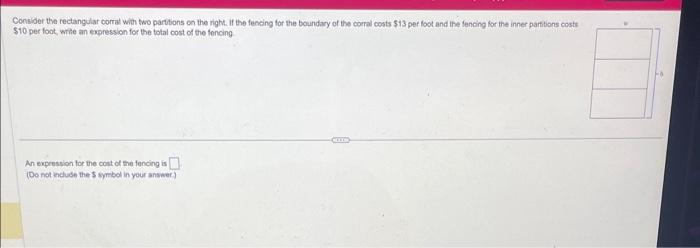 Solved Consider the rectangular corral with two partutions | Chegg.com