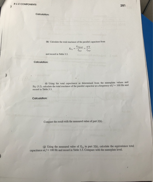 Solved Part 2 Capacitive Reactance (a) Construct the circuit | Chegg.com