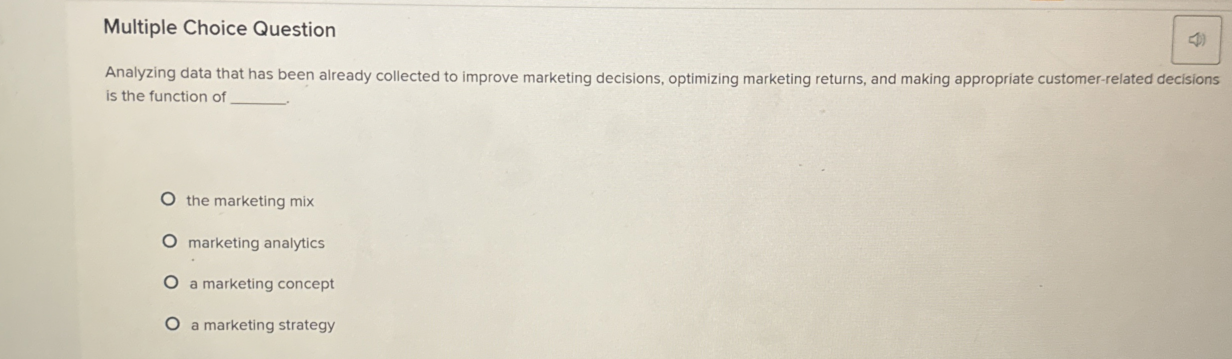 Solved Multiple Choice QuestionAnalyzing data that has been | Chegg.com