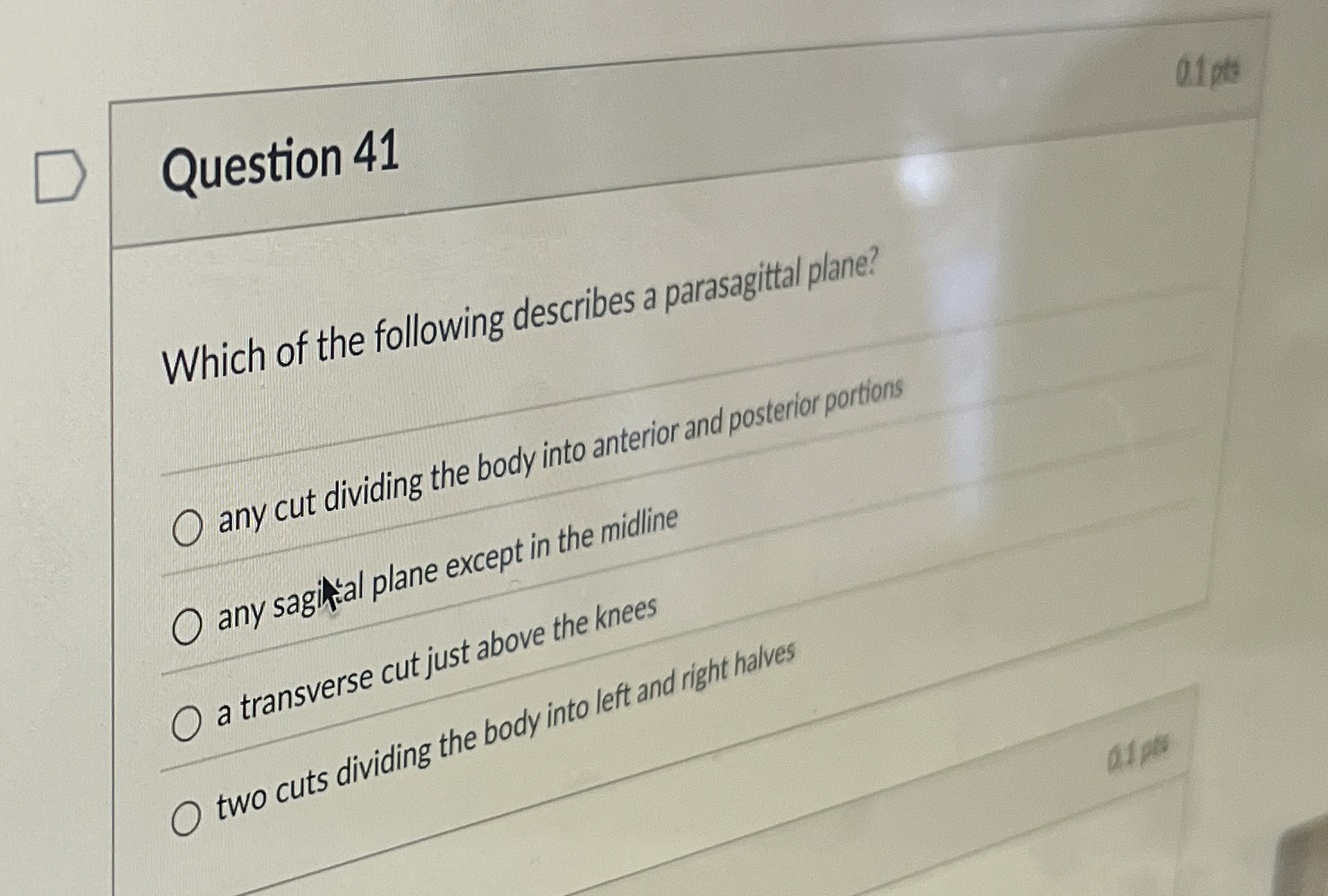 Solved Question 41Which of the following describes a | Chegg.com