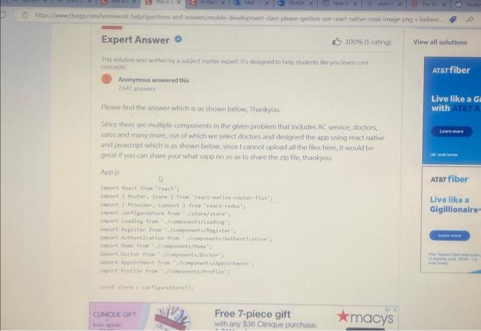Solved i have to create this using visual studio and react | Chegg.com