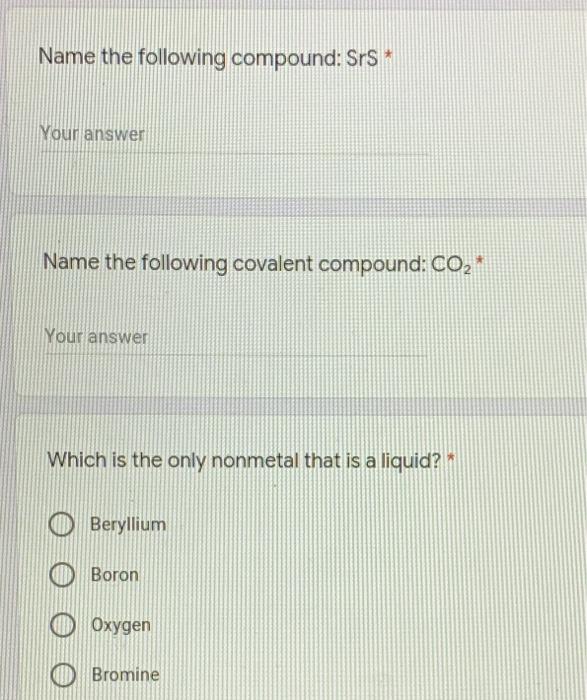Solved Name the following compound: Srs Your answer Name the | Chegg.com