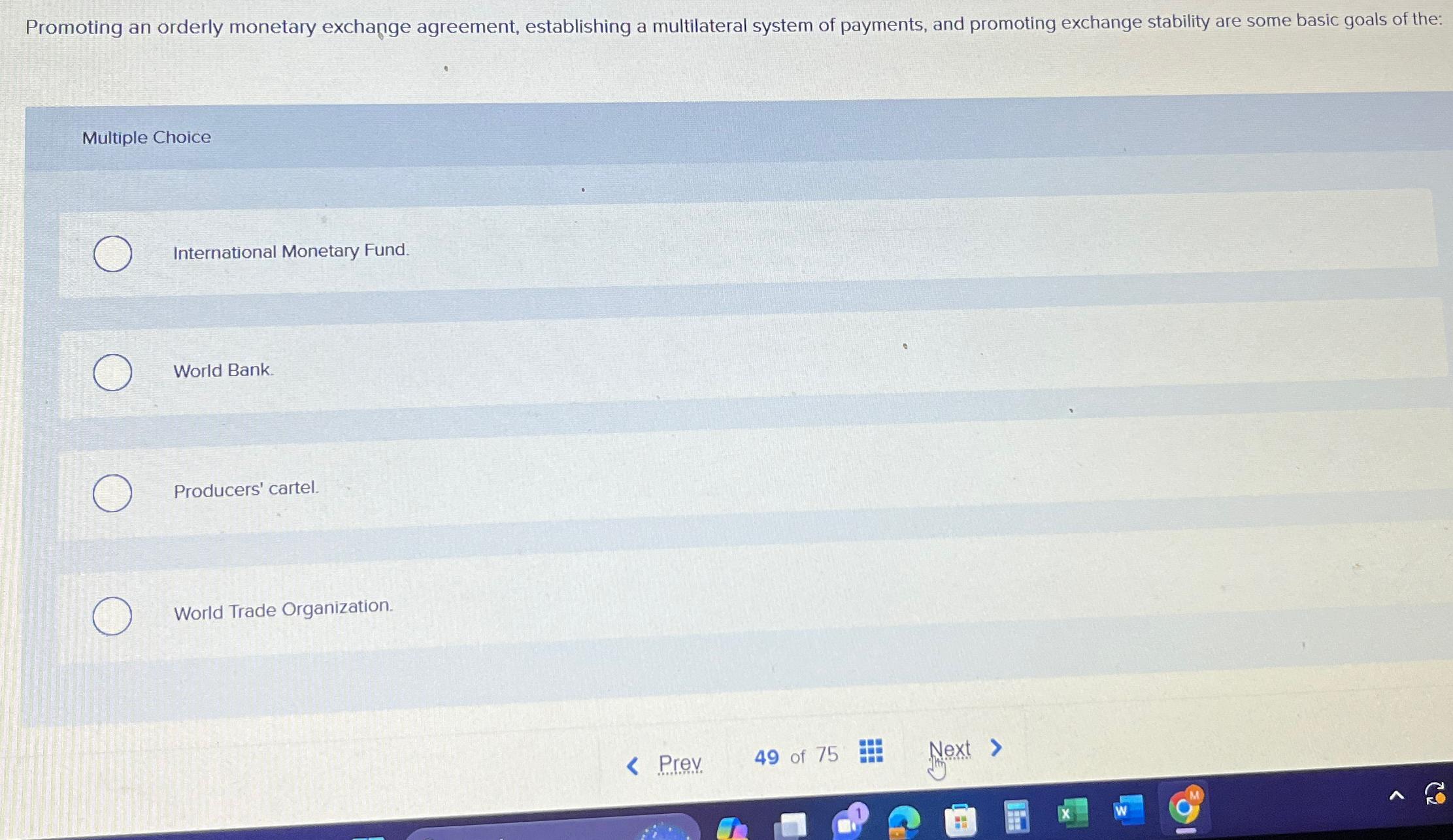 Solved Promoting an orderly monetary exchange agreement, | Chegg.com