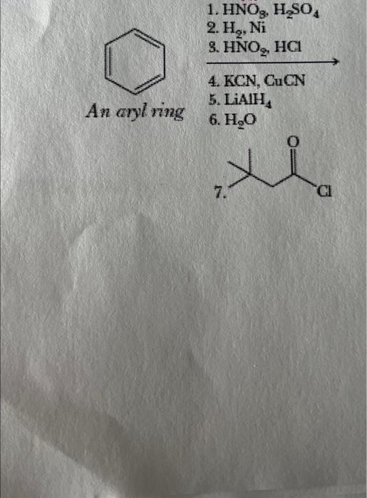 Solved 1. HNO3,H2SO4 2. H2,Ni 3. HNO2,HCl 4. KCN,CuCN An | Chegg.com
