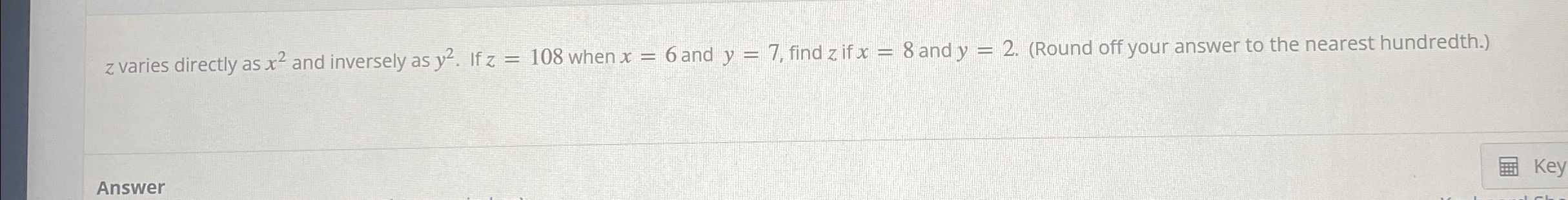 Solved z ﻿varies directly as x2 ﻿and inversely as y2. ﻿If | Chegg.com