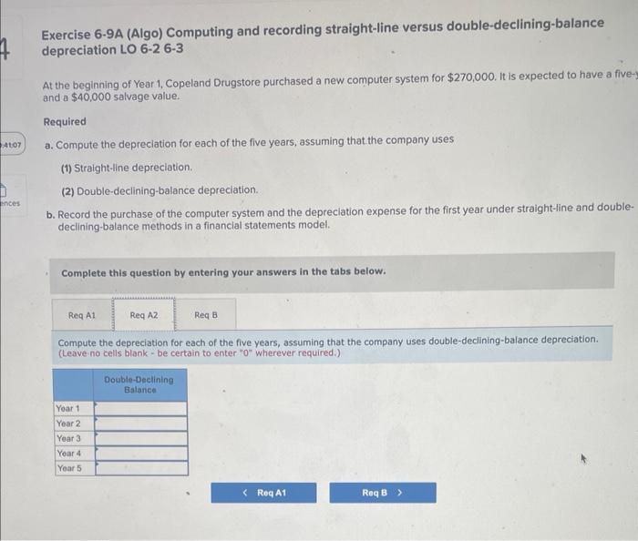 Solved Exercise 6-9A (Algo) Computing and recording | Chegg.com