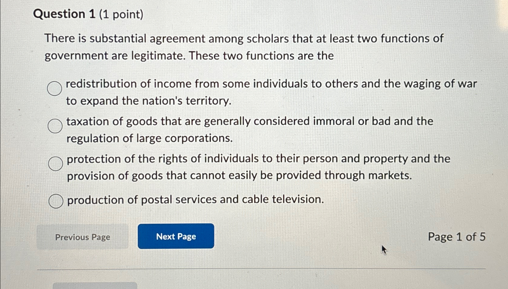 Solved Question 1 (1 ﻿point)There is substantial agreement | Chegg.com