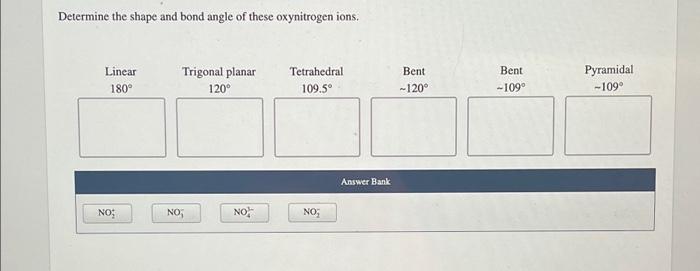 Solved Determine the shape and bond angle of these | Chegg.com