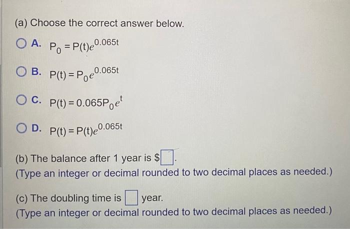 Solved Suppose that P0 is invested in a savings account in | Chegg.com