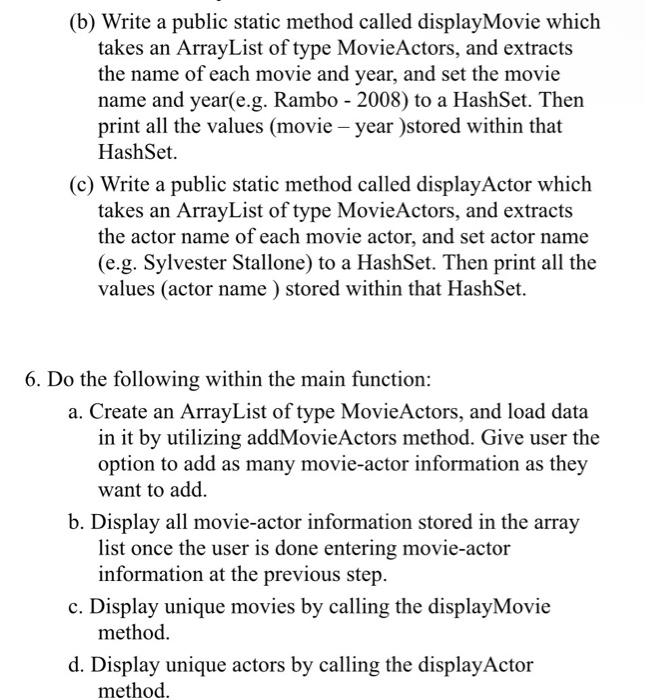 Solved 3. Create a Java main class file using the class name | Chegg.com