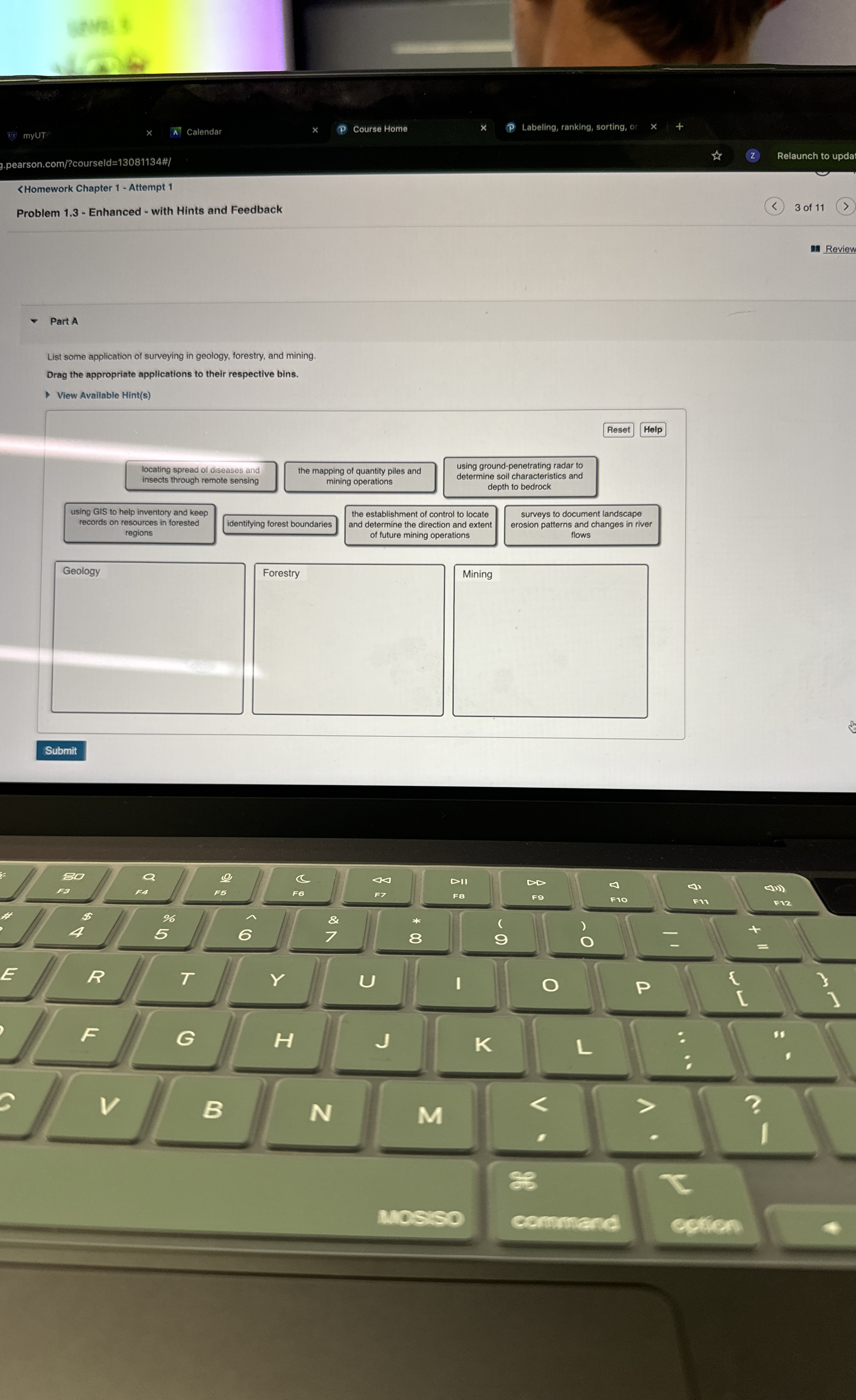 Solved Part AList some application of surveying in geology, | Chegg.com