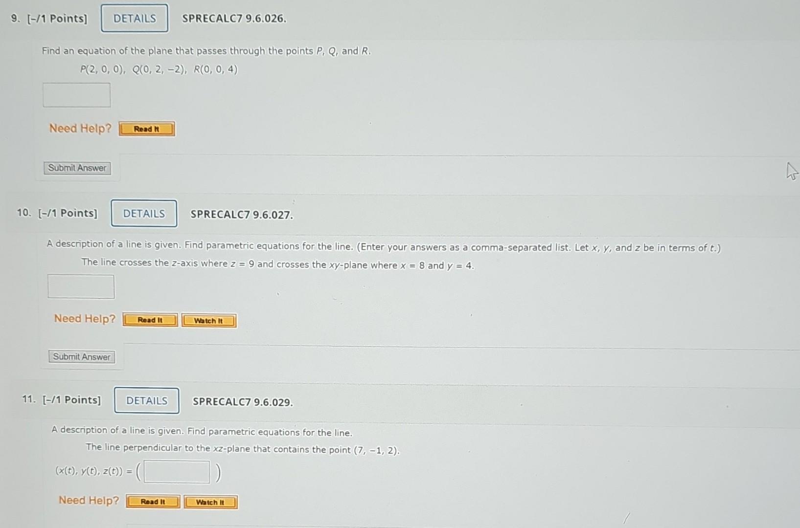 Solved Find an equation of the plane that passes through the | Chegg.com