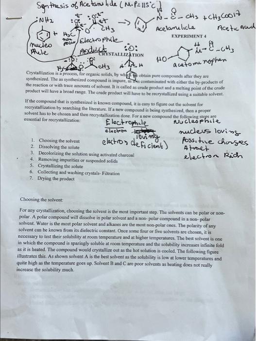 Solved Crystallization is a process, for organie solids, by | Chegg.com