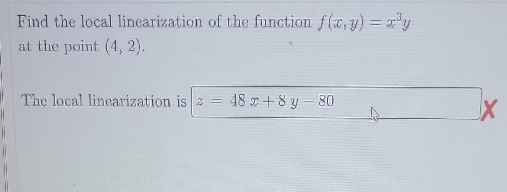 Solved Find the local linearization of the function | Chegg.com Solved Find the local linearization of the function | Chegg.com