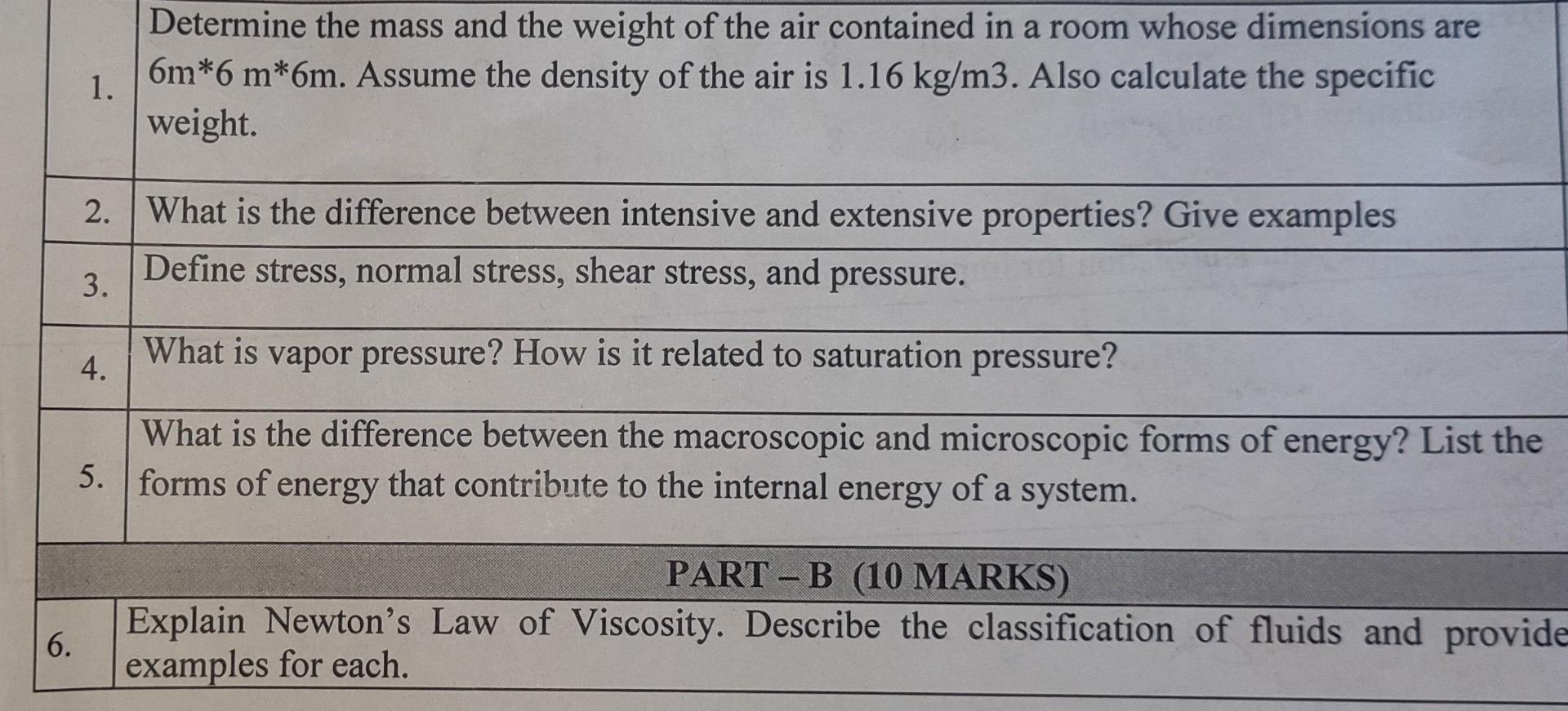 Solved Determine the mass and the weight of the air | Chegg.com