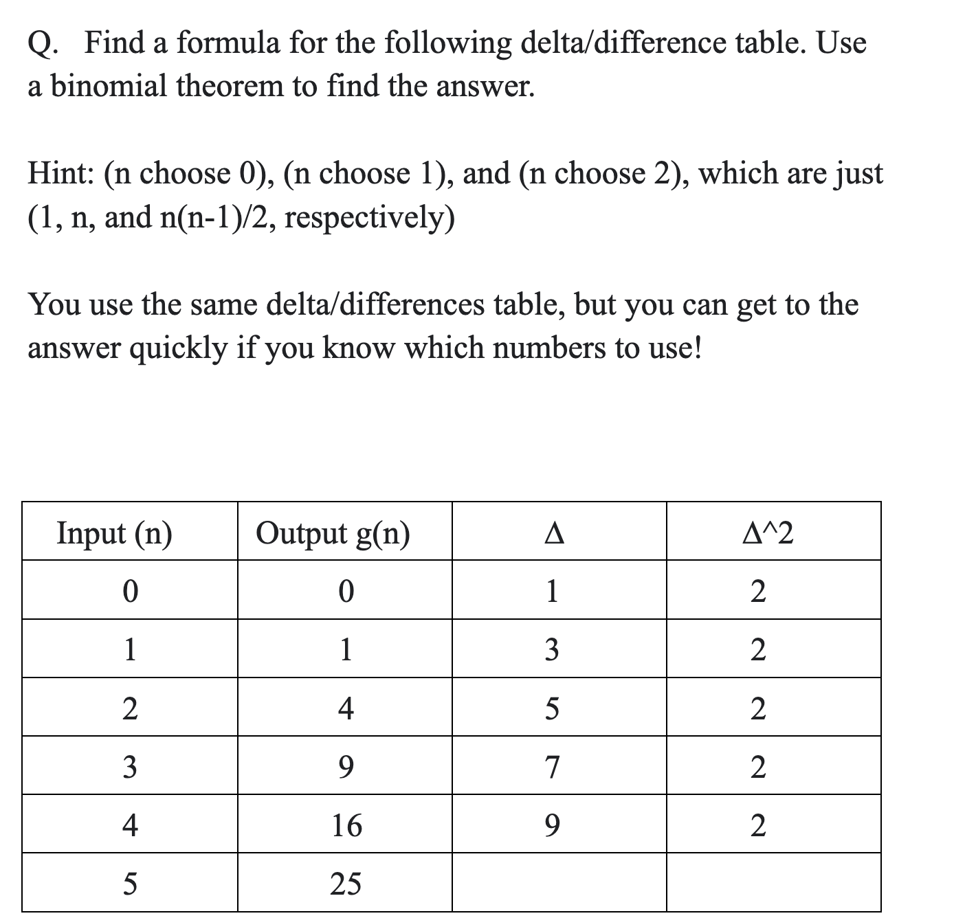 Solved Q. ﻿ Find a formula for the following | Chegg.com
