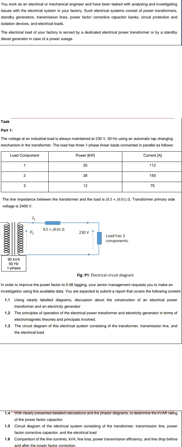 Solved You work as an electrical or mechanical engineer and | Chegg.com