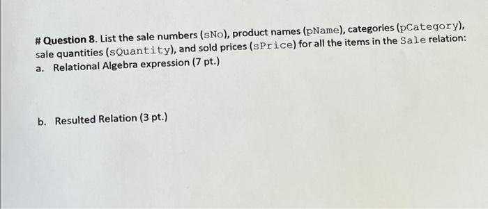 Solved Given a relational database schema and the current | Chegg.com