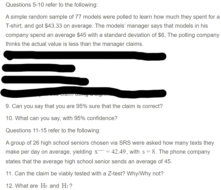 Solved Questions 5-10 ﻿refer to the following:A simple | Chegg.com