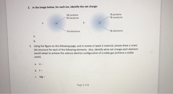 Solved 2. In the image below, for each lon, identify the net | Chegg.com