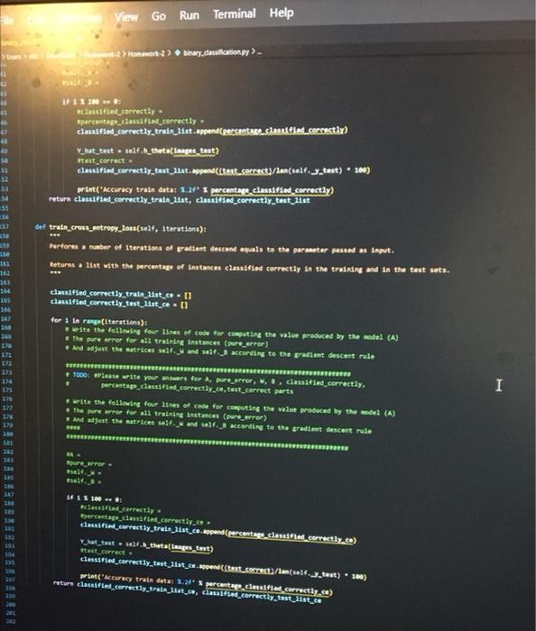 Solved fill the commented to do parts, codes should be | Chegg.com