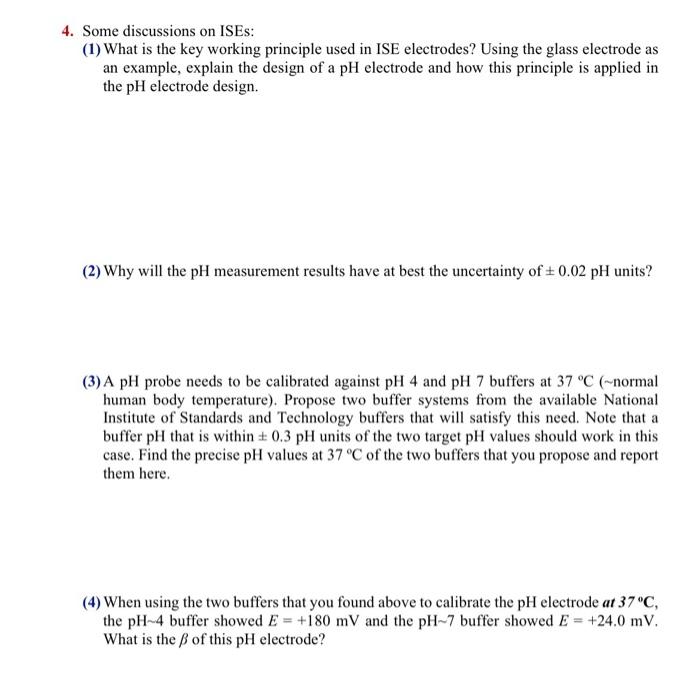 Solved Some discussions on ISEs: (1) What is the key working | Chegg.com