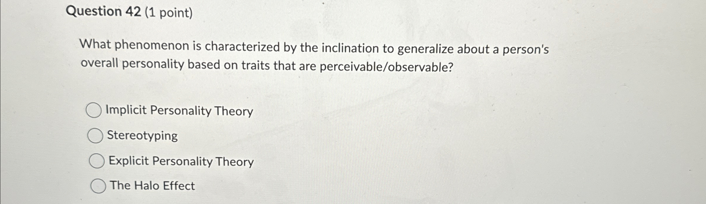 Solved Question 42 (1 ﻿point)What phenomenon is | Chegg.com