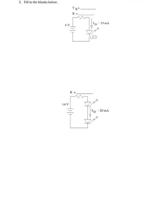 Solved 5. Fill in the blanks below. | Chegg.com