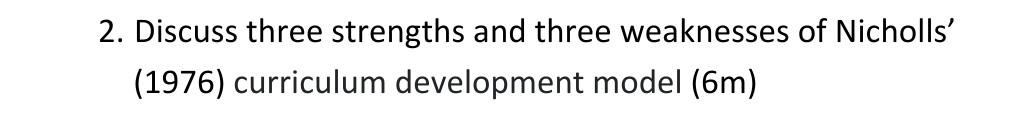 Solved 2. Discuss three strengths and three weaknesses of | Chegg.com