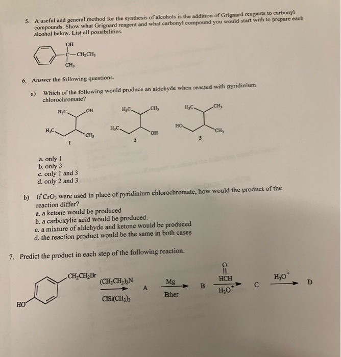 Solved Problem Instructions Predict the products from the | Chegg.com