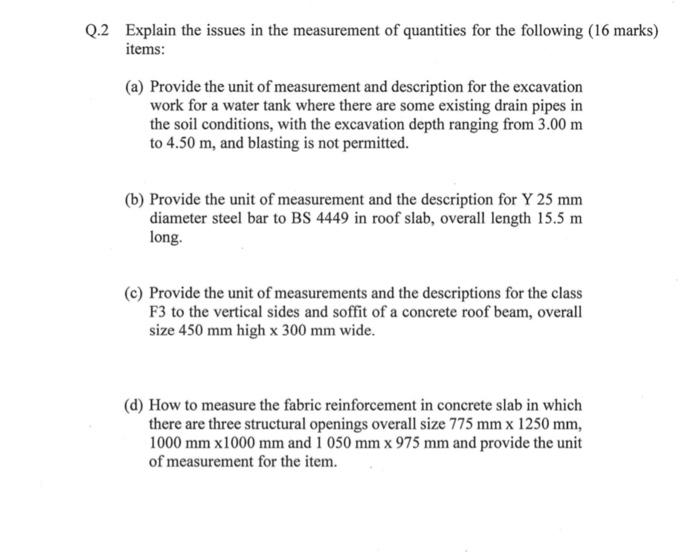 Solved 2 Explain the issues in the measurement of quantities | Chegg.com