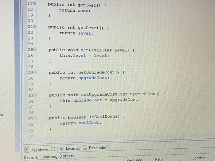 Solved You should add the following methods to the | Chegg.com