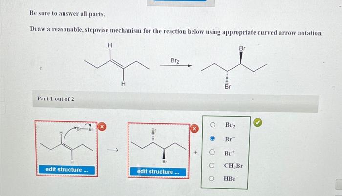 Solved Be sure to answer all parts. Draw a reasonable, | Chegg.com