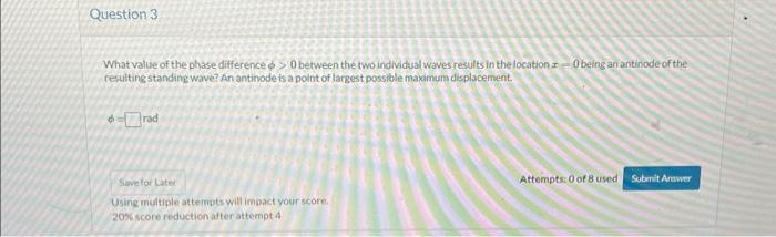 Consider two waves that travel in opposite directions | Chegg.com