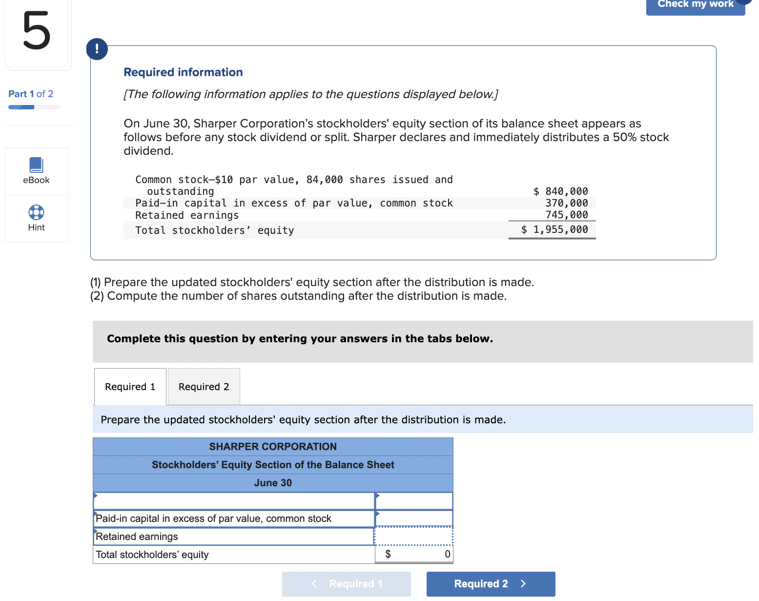 Solved CH 13 #5Required information[The following | Chegg.com Solved CH 13 #5Required information[The following | Chegg.com
