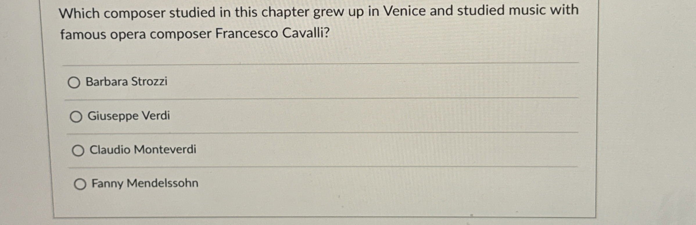 Solved Which composer studied in this chapter grew up in | Chegg.com