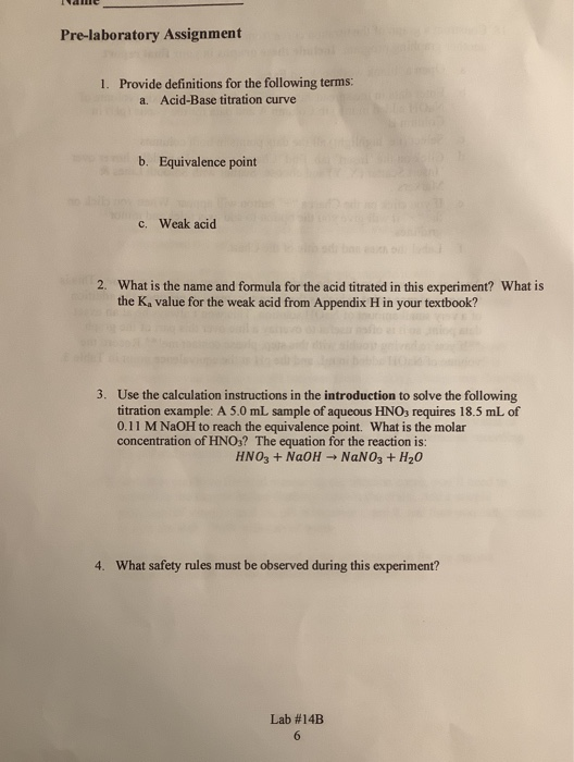 Solved Purpose In this experiment you will use a volumetric | Chegg.com