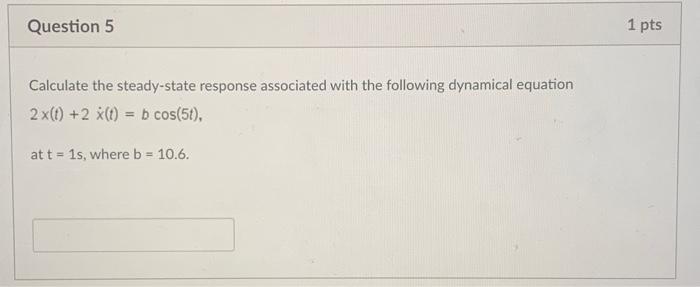 Solved Calculate the steady-state response associated with | Chegg.com