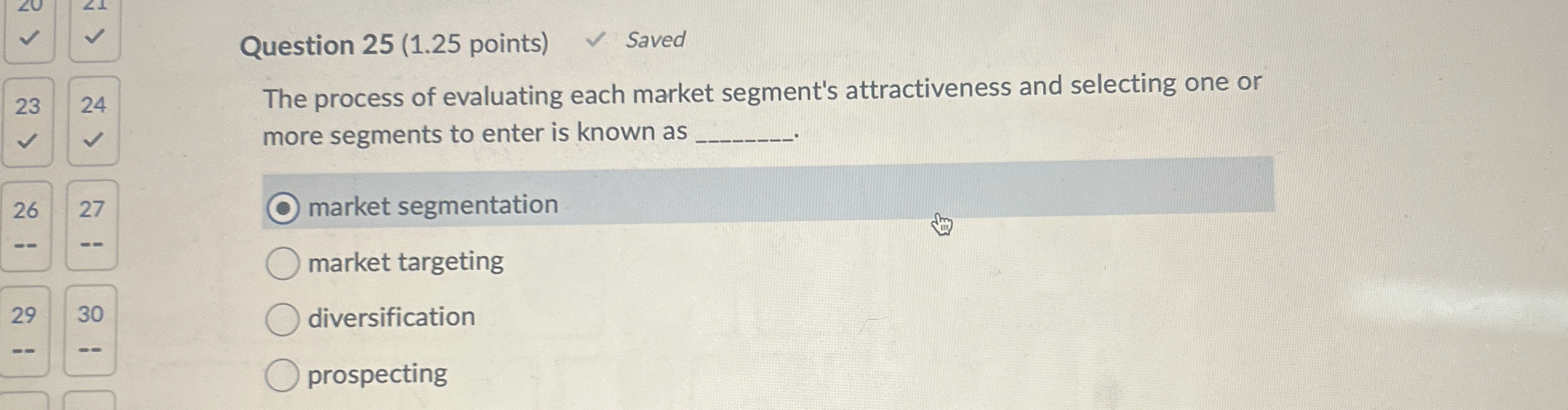 Solved Question 25 (1.25 ﻿points)The process of evaluating | Chegg.com