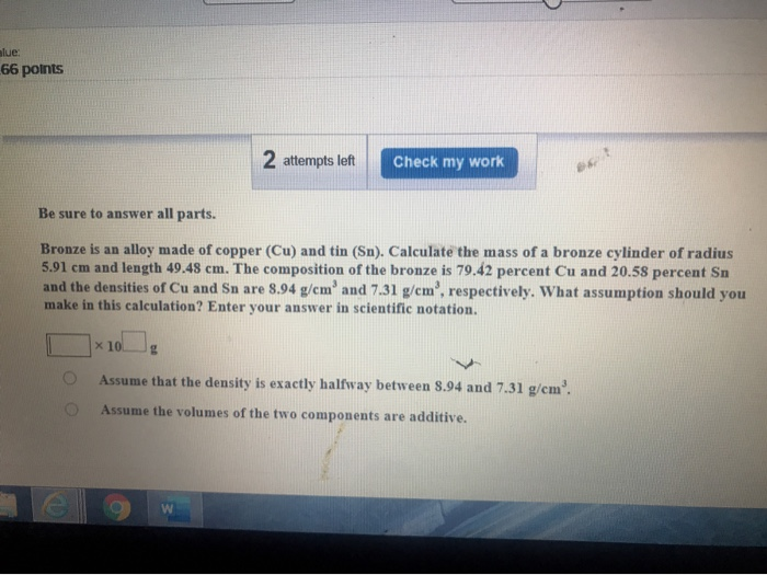 Solved 2 attempts left Check my work Be sure to answer all | Chegg.com