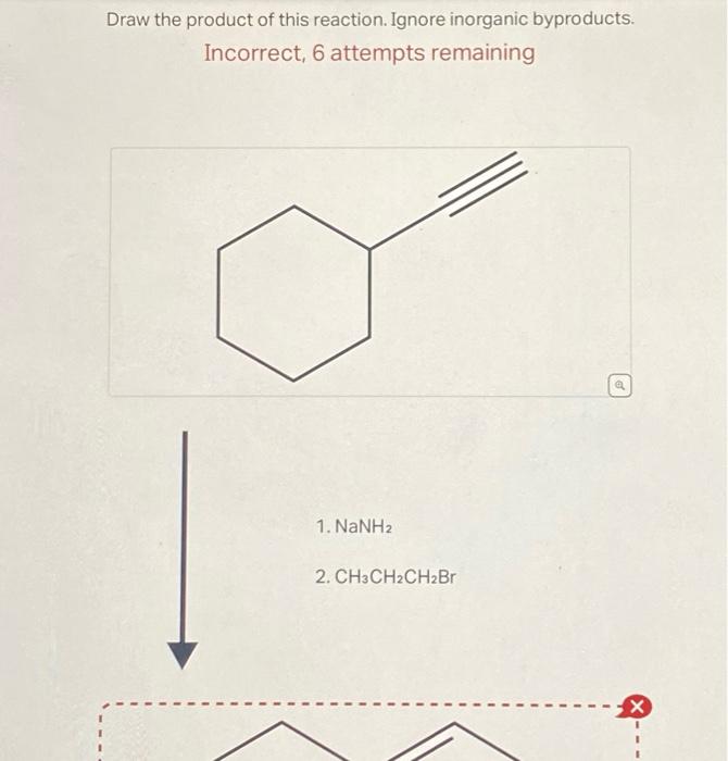 Solved Draw the product of this reaction. Ignore inorganic | Chegg.com
