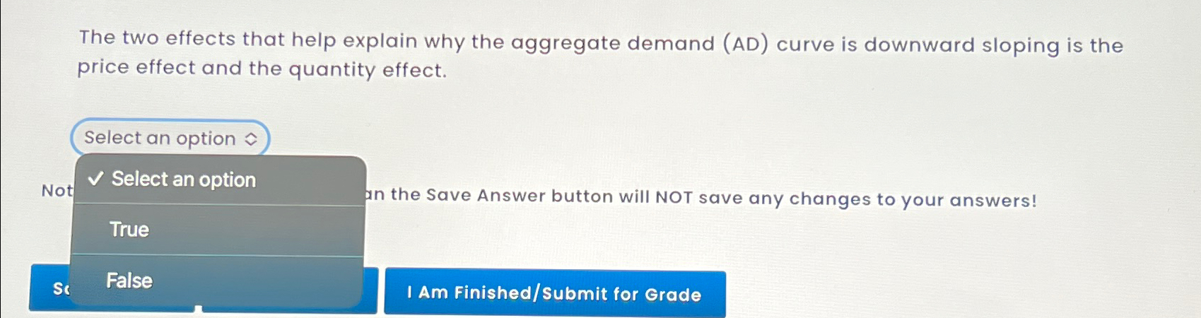 Solved The two effects that help explain why the aggregate | Chegg.com