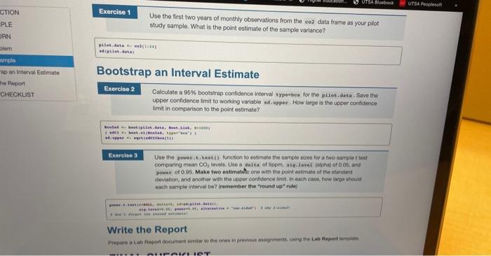 Solved Use the power.t. . test() function to estimate the | Chegg.com