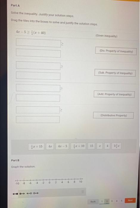 Solved Solve the inequality. Justify your solution steps | Chegg.com