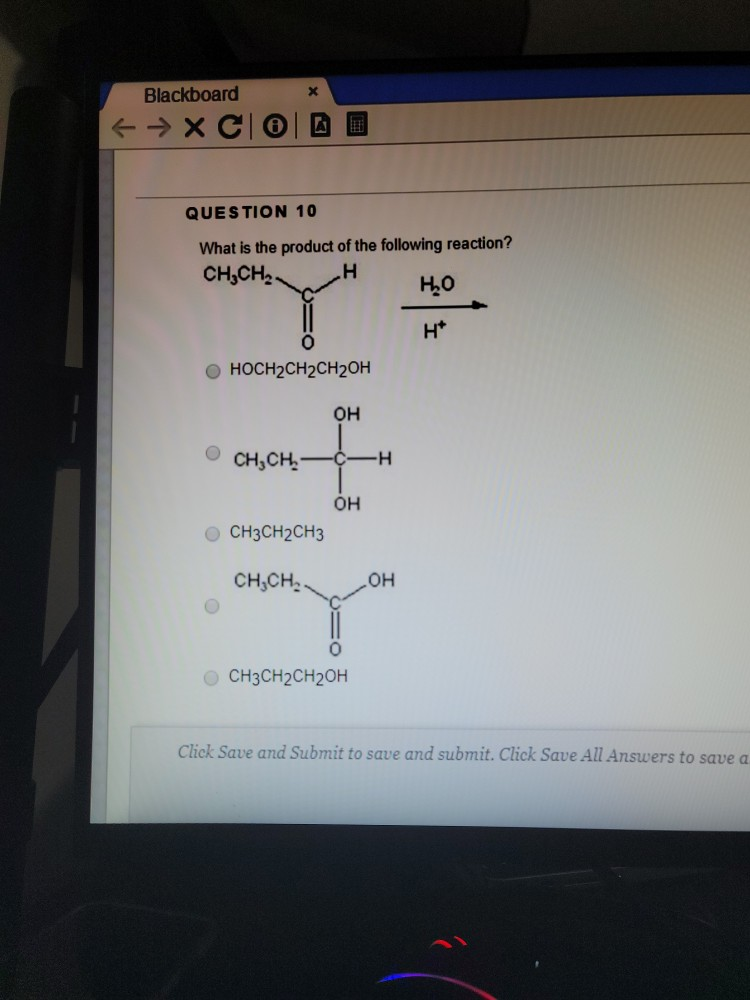 Solved X Blackboard 4 → XCIO QUESTION 10 What is the product | Chegg.com