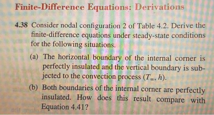 Solved Finite Difference Equations Derivations 4 38
