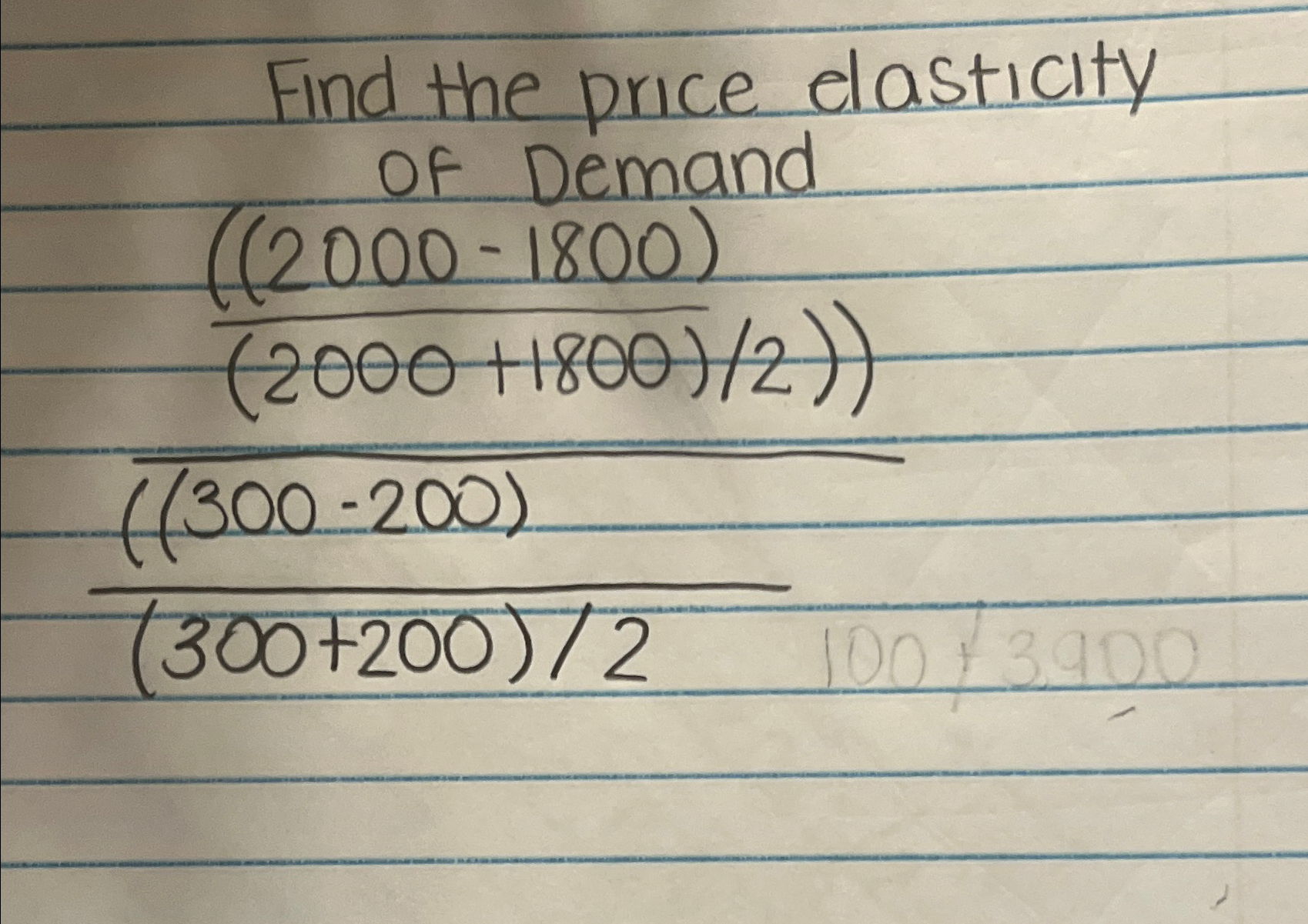Solved Find the price elasticity of | Chegg.com