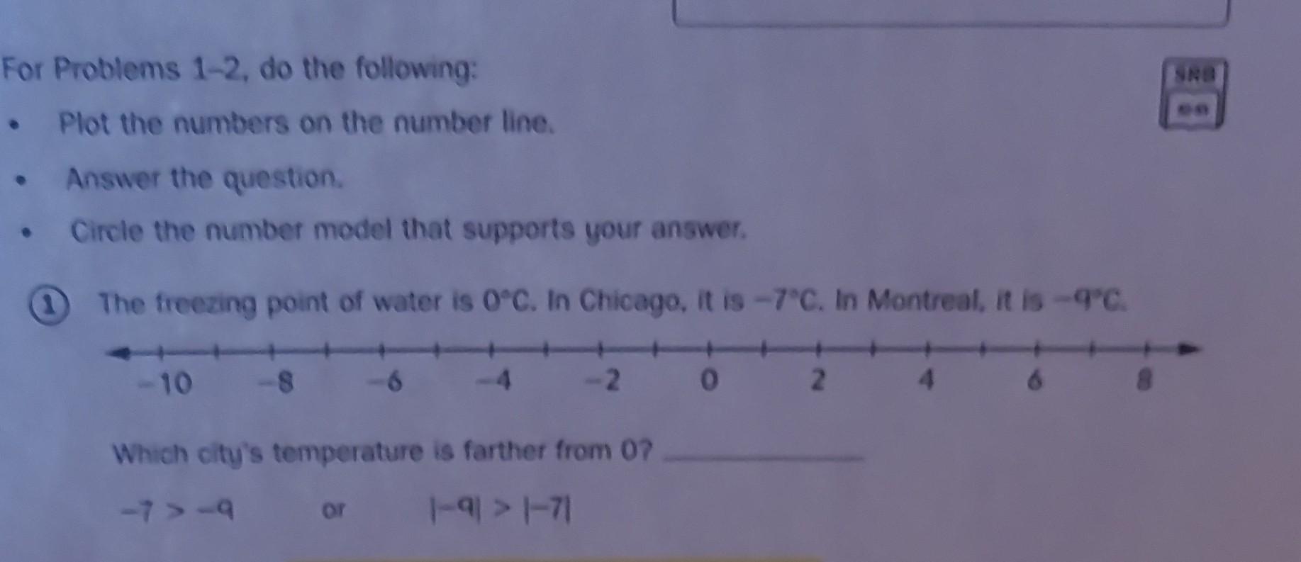 Solved Problems 1-2, do the following: Plot the numbers on | Chegg.com