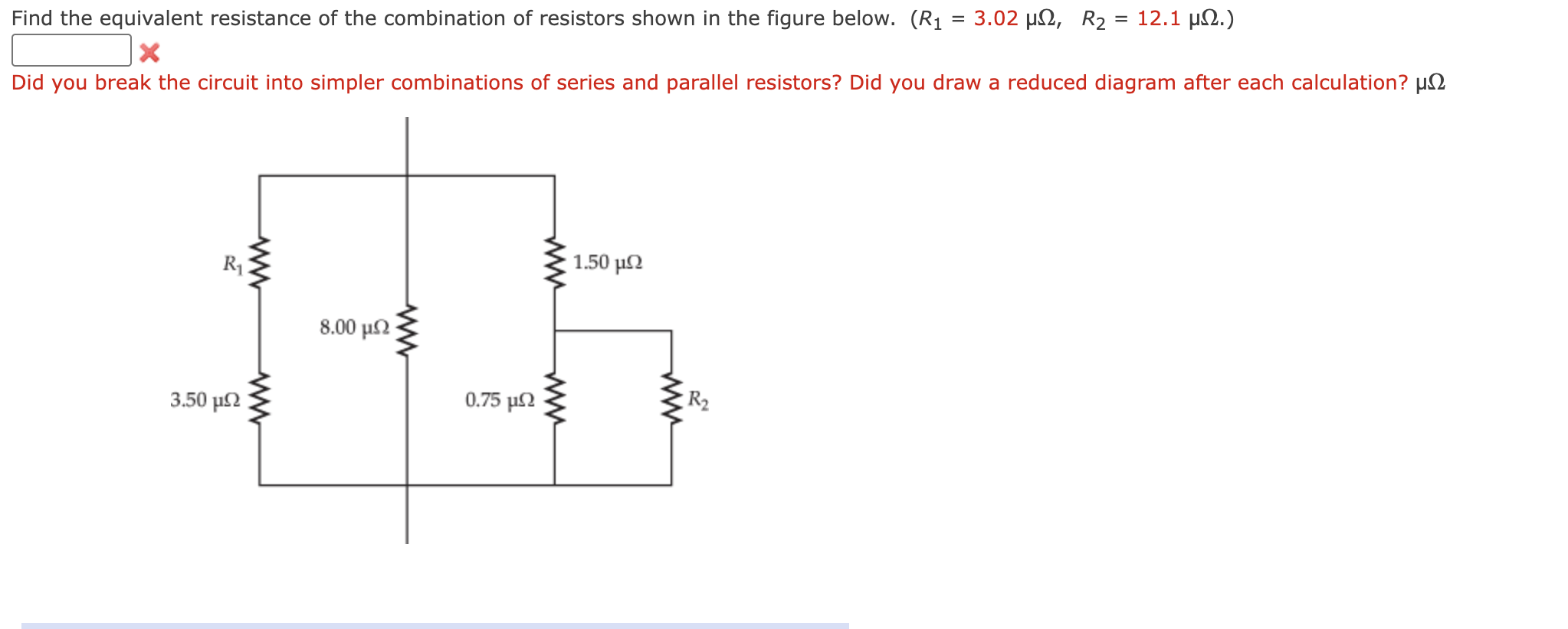 Solved Find the equivalent resistance of ﻿the combination of | Chegg.com